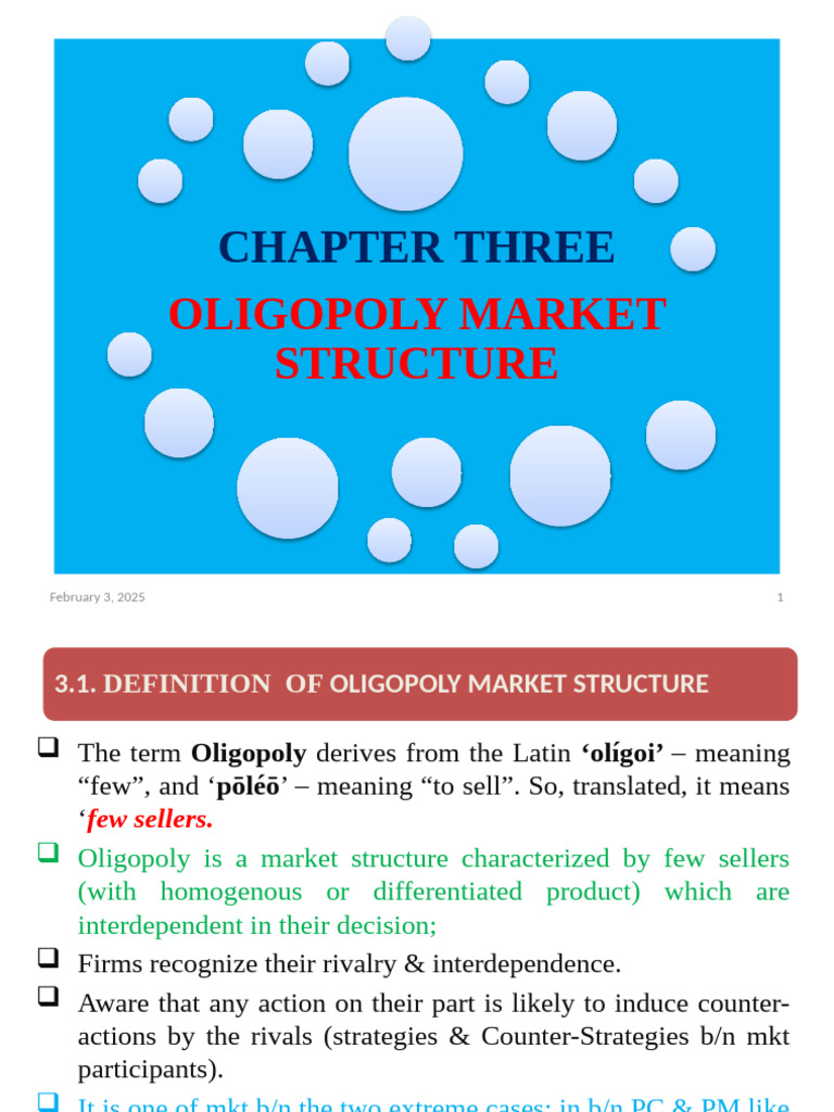 Micro Eco Chapter Three | PDF | Oligopoly | Economic Equilibrium