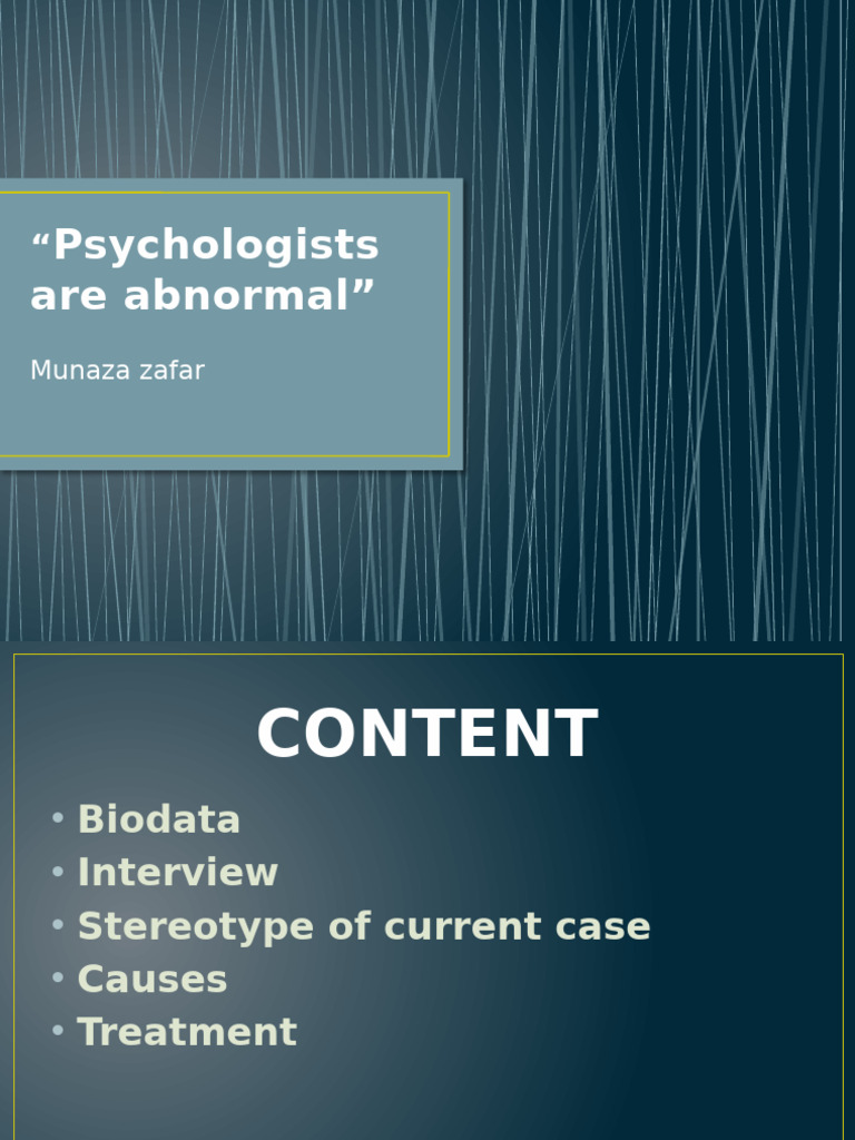 Psychologists: Stereotypes and Misconceptions | PDF