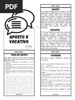 Aposto - o Que É, Tipos, Exemplos e Exercícios | PDF