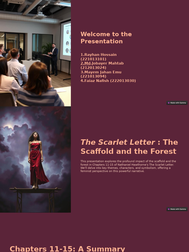 Scarlet Letter Analysis: Chapters 11-15 | PDF | The Scarlet Letter | Shame