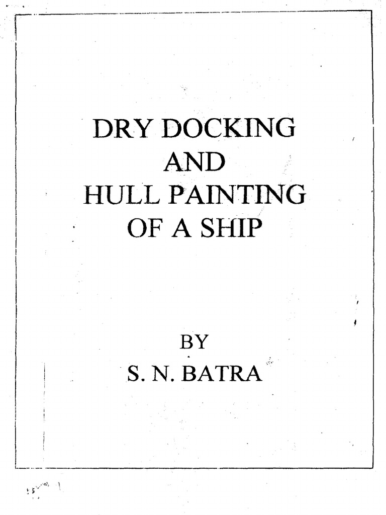 Dry Dock Coatings and Hull Maintenance | PDF | Paint | Materials