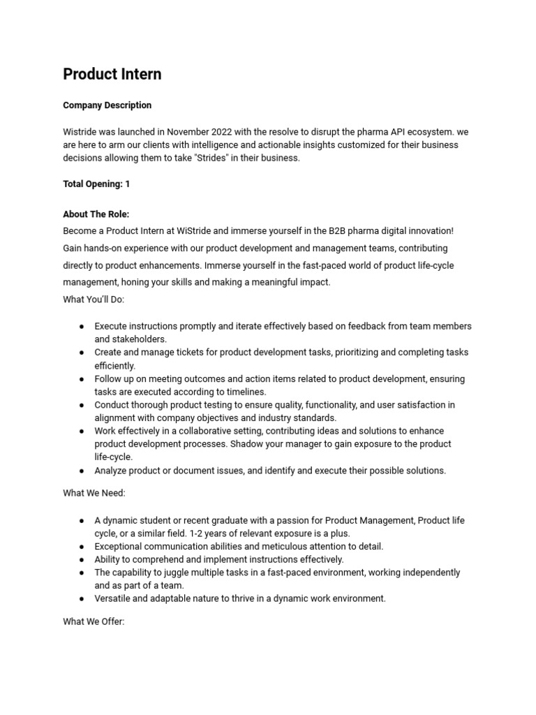 Product Intern-1 9fj | PDF