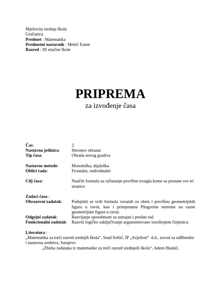 Heronov obrazac | PDF