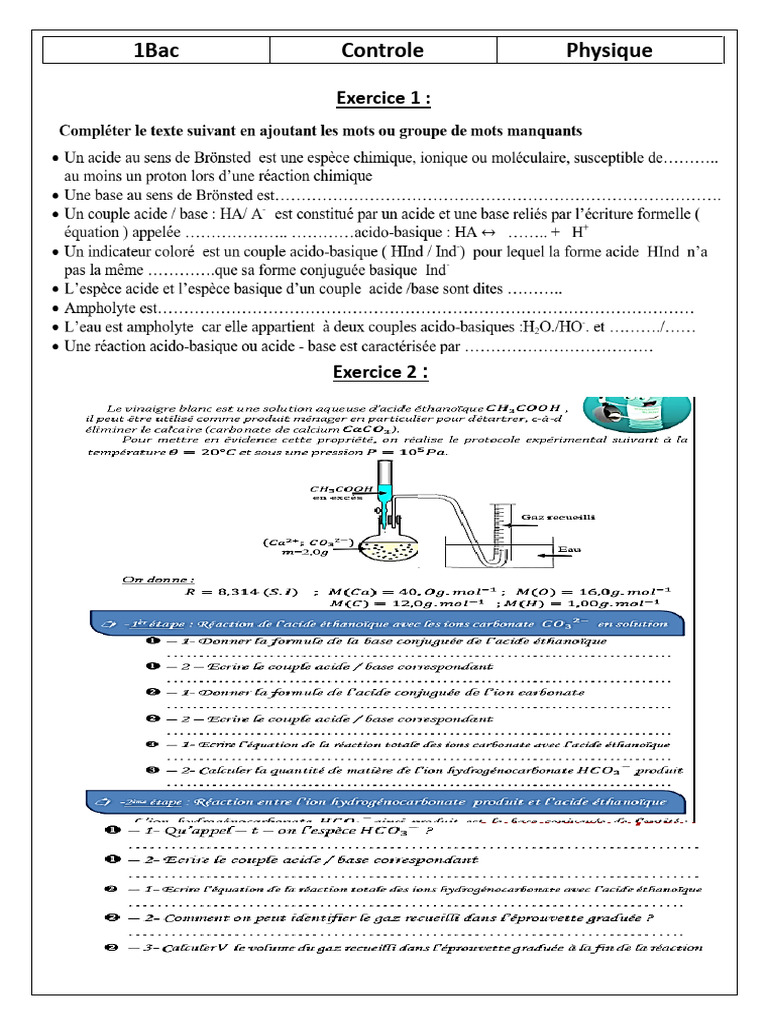 Examen 1bac | PDF