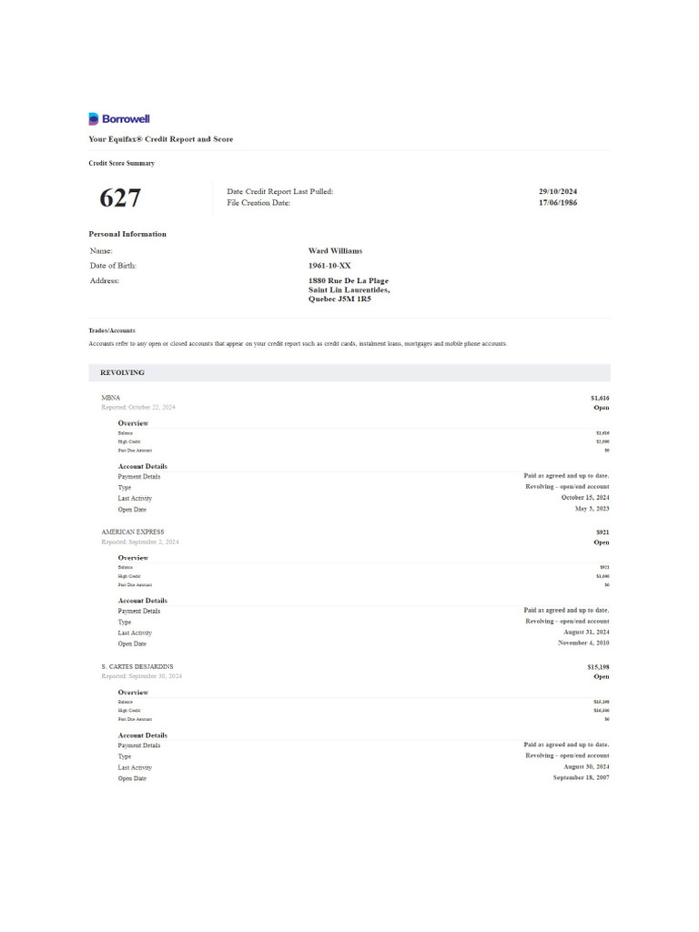 CreditReport 5 | PDF