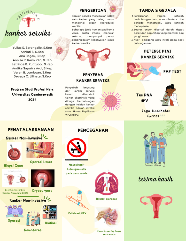 Leaflet Kanker Serviks (2) | PDF