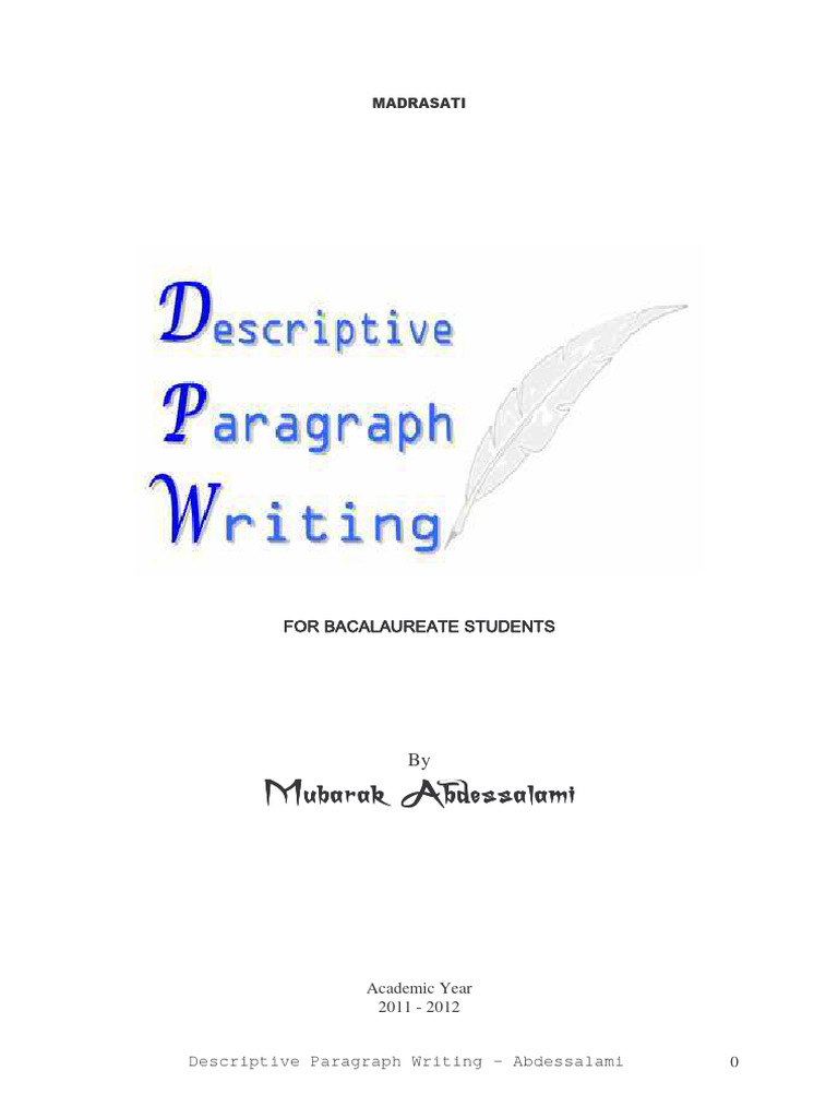 Descriptive Paragraph Writing | PDF | Clothing | Fashion