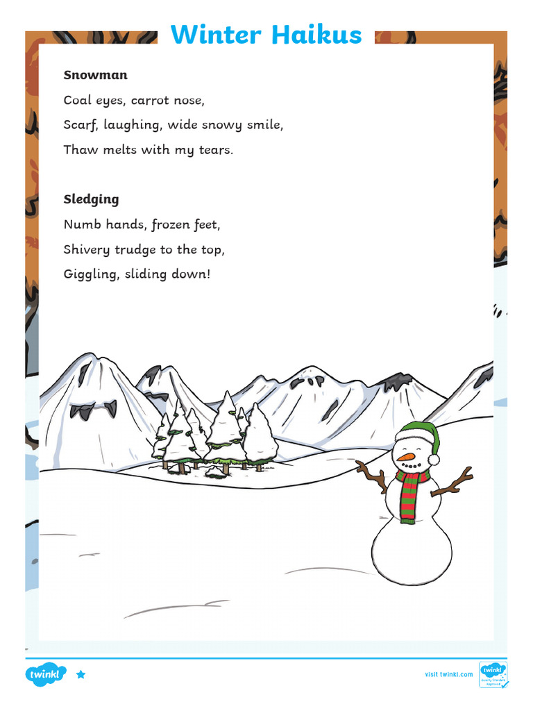 Winter Haikus: Poems and Questions | PDF