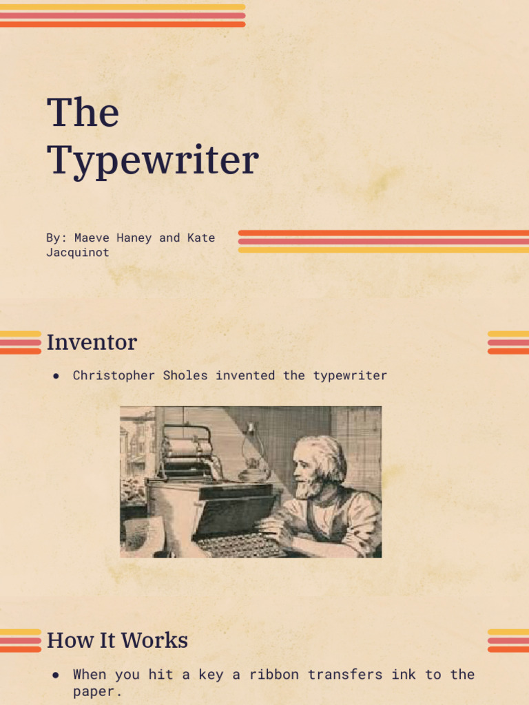 The Typewriter | PDF