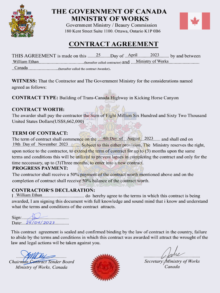 Contract | PDF