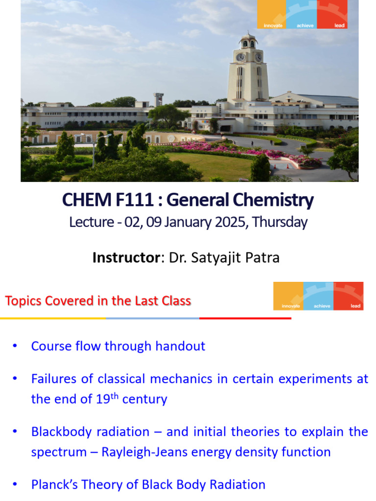 GenChem_Lec2 | PDF | Electron | Photoelectric Effect