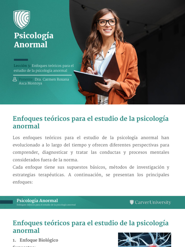 Diapositiva 03 | PDF | Psicología anormal | Sicología