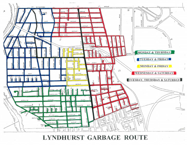 Garbage-Routes in Lyndhurst | PDF