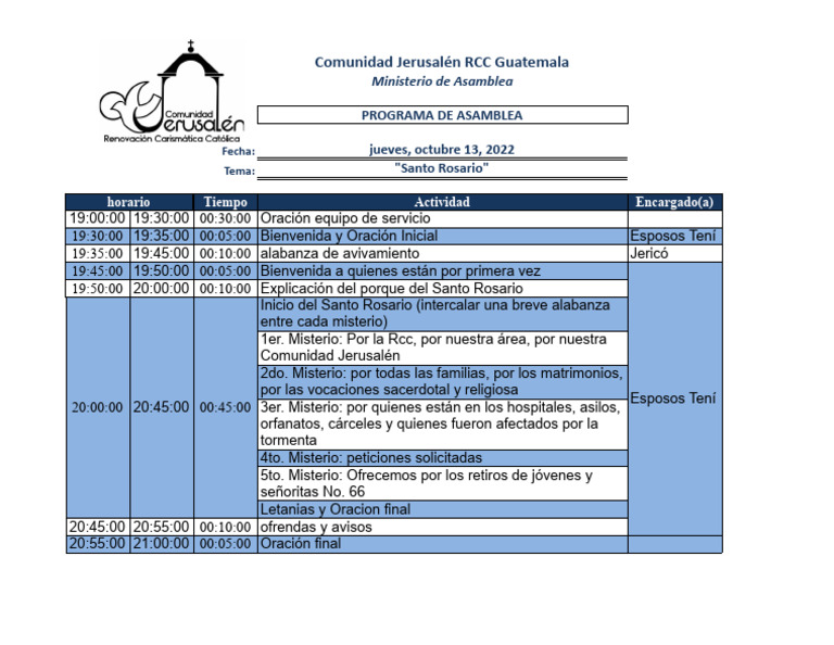 programa asamblea 13 de octubre (1) | PDF