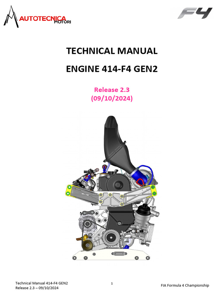 F4 GEN2 Engine Technical Manual 2024 | PDF | Throttle | Manual Transmission