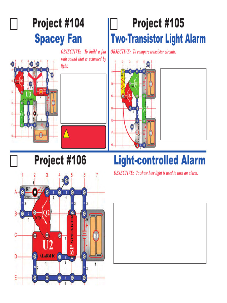 Spacey Fan: Project #104 Project #105 | PDF | Capacitor | Frequency