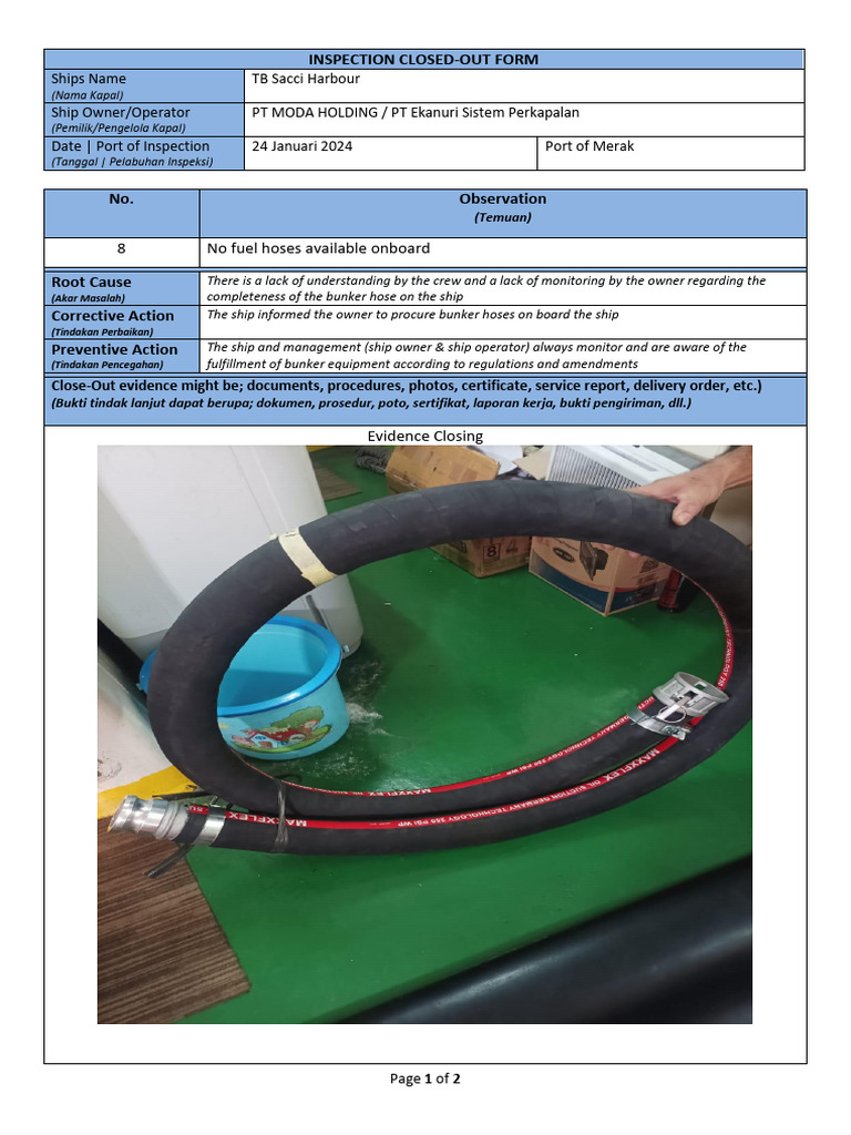Close-Out-Form | PDF