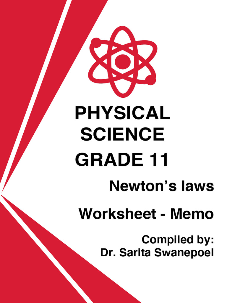 Physical Science GR 11 Newtons Laws Worksheet MEMO | PDF | Mechanical ...