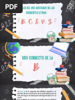 Uso de La B, V, C, S, Z, X, H, G, J | PDF | Verbo | Palabra