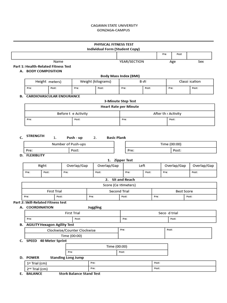 CSU-FITNESS-TEST | PDF