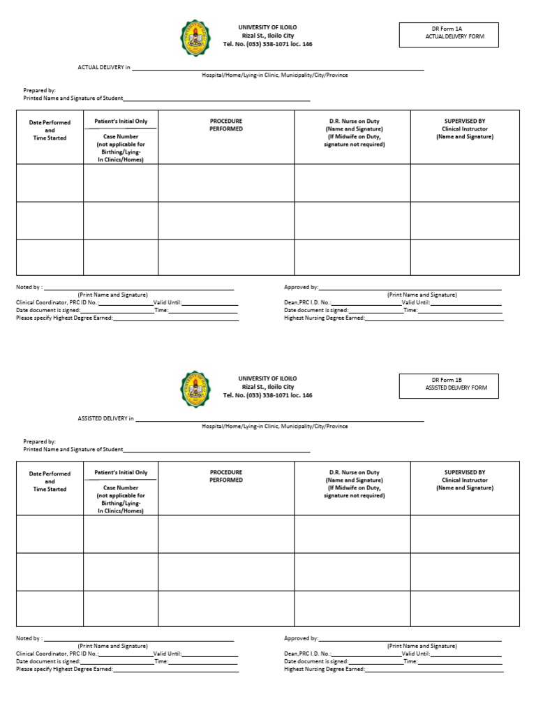 Or - DR Scrub Form L2 L4 | PDF | Nursing | Public Services