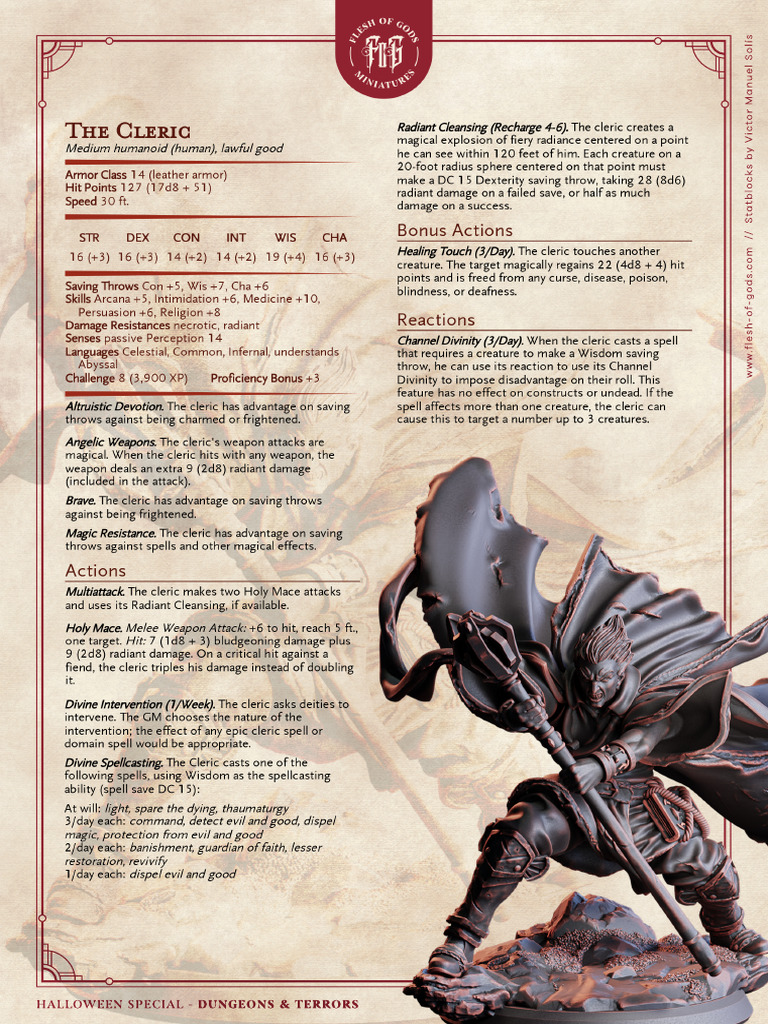 STATS - The Cleric | PDF