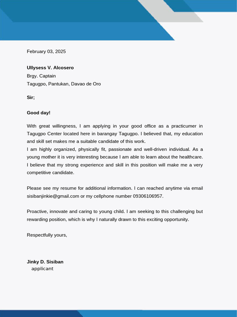 Application Letter-WPS Office | PDF