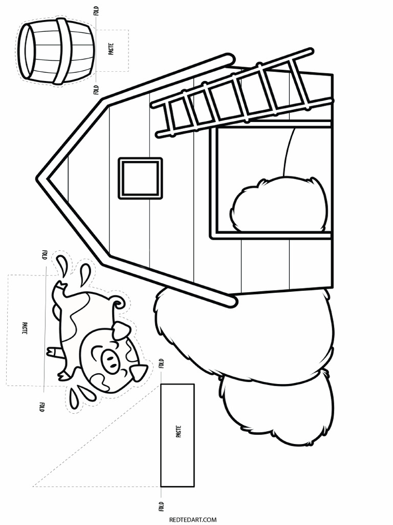 Farm Themed Coloring FREEBIE - RedTedArt | PDF