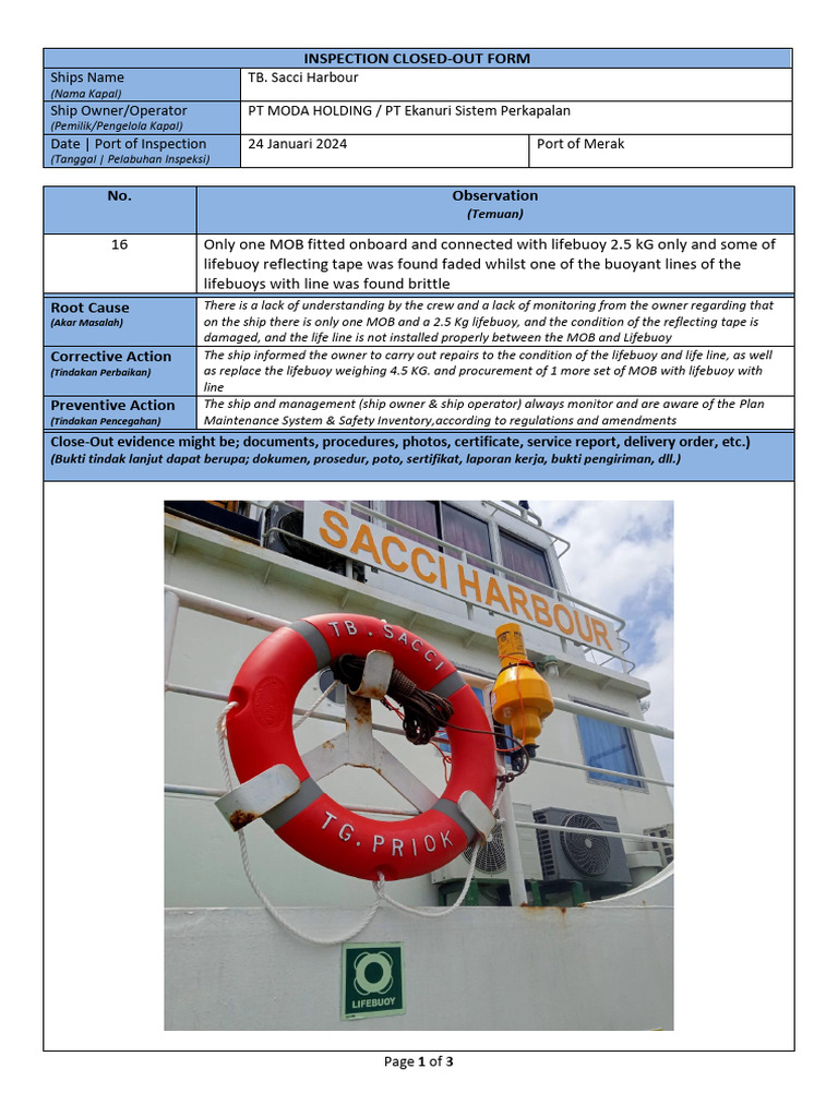 16. Close-Out-Form | PDF