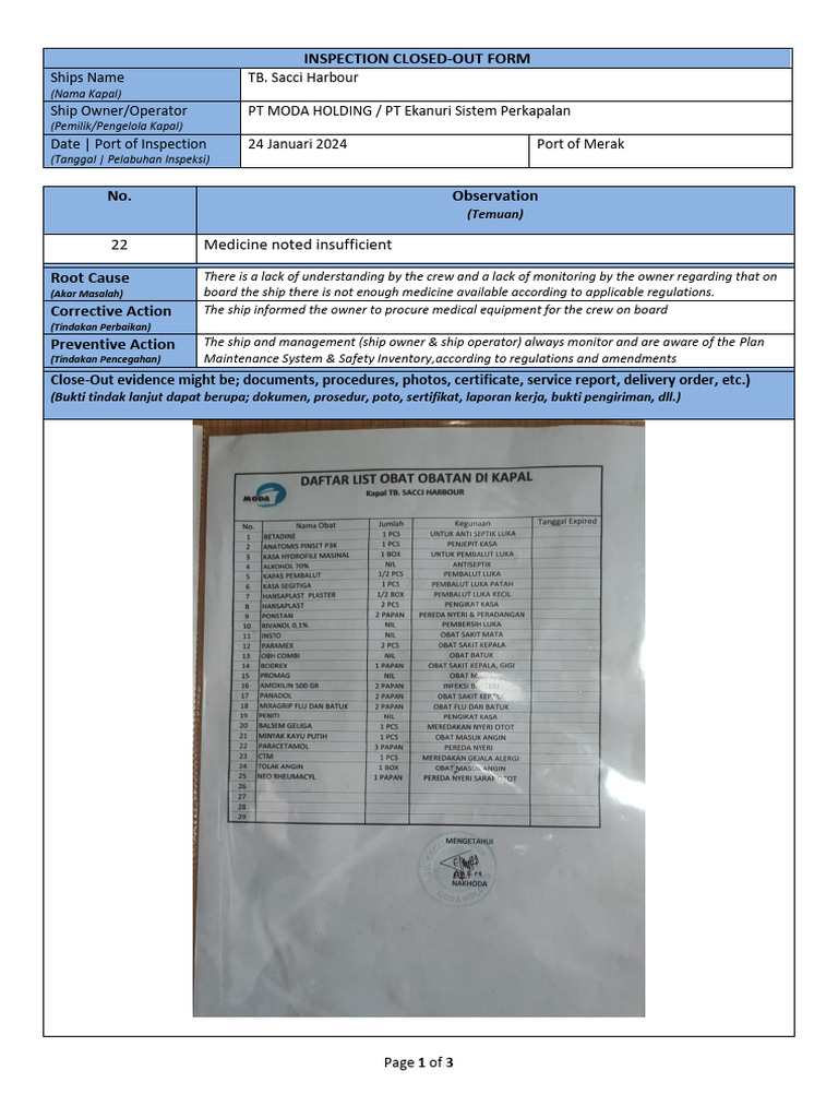 Close Out Form | PDF