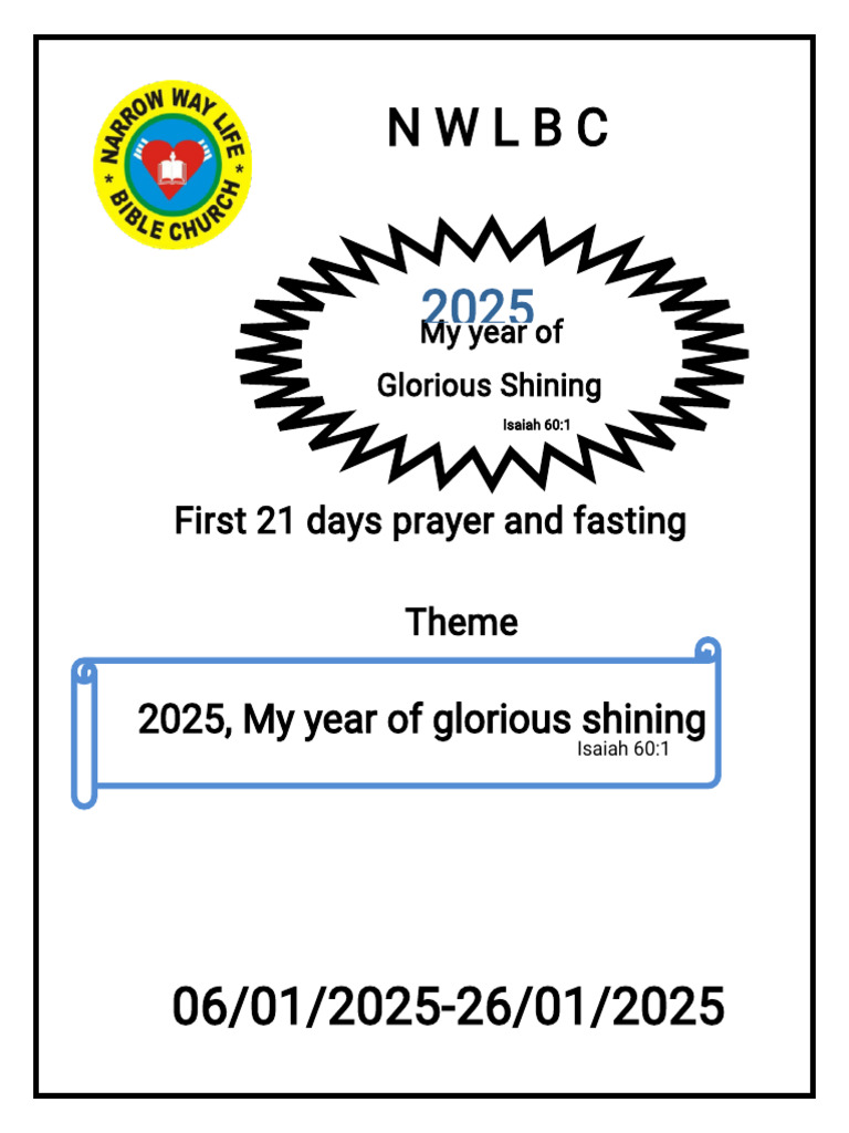 2025: Year of Glorious Shining | PDF