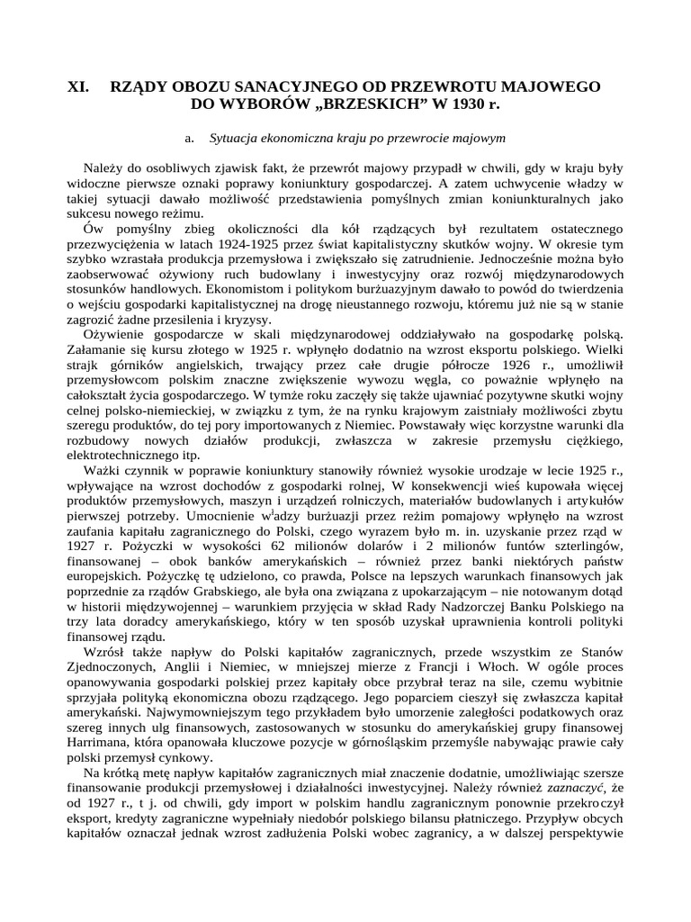 Historia Polski 1864-1948 | PDF