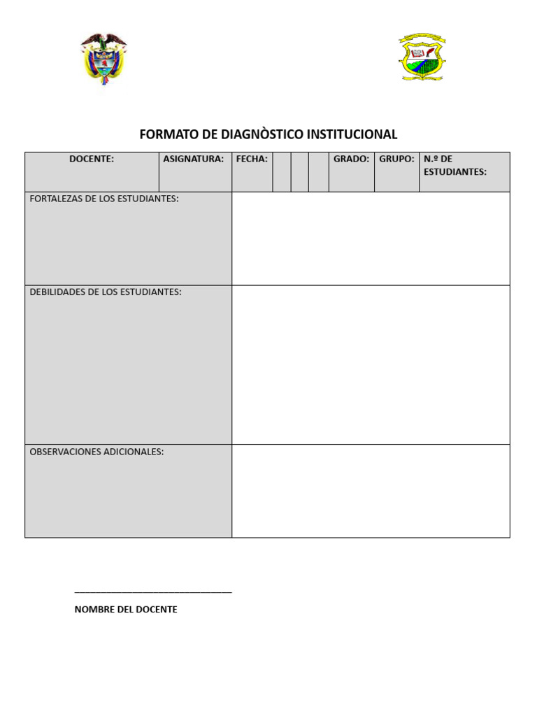 Formato de Diagnostico | PDF