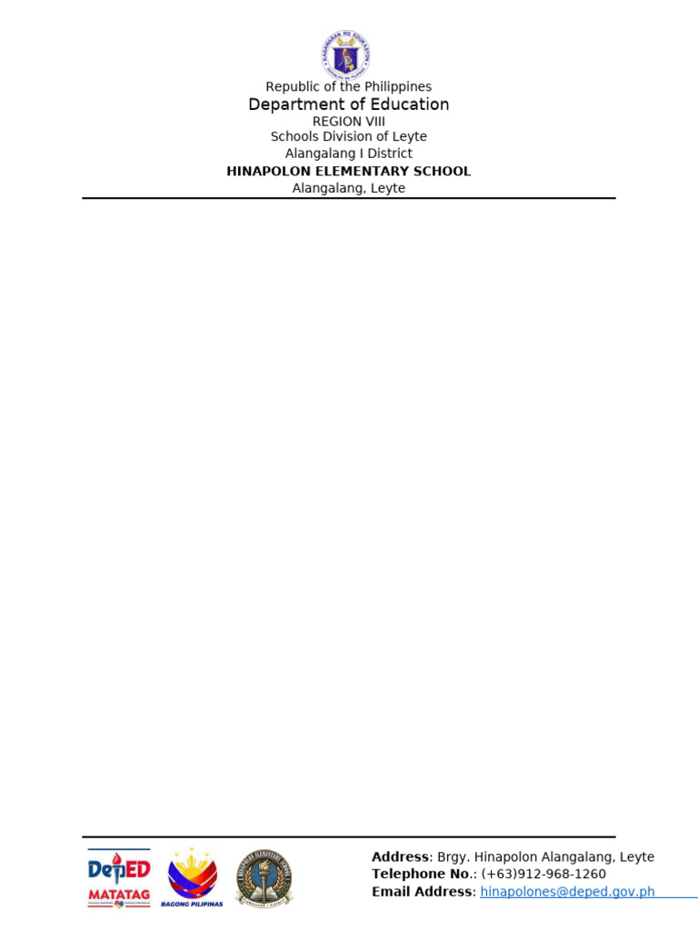 School Document Template | PDF