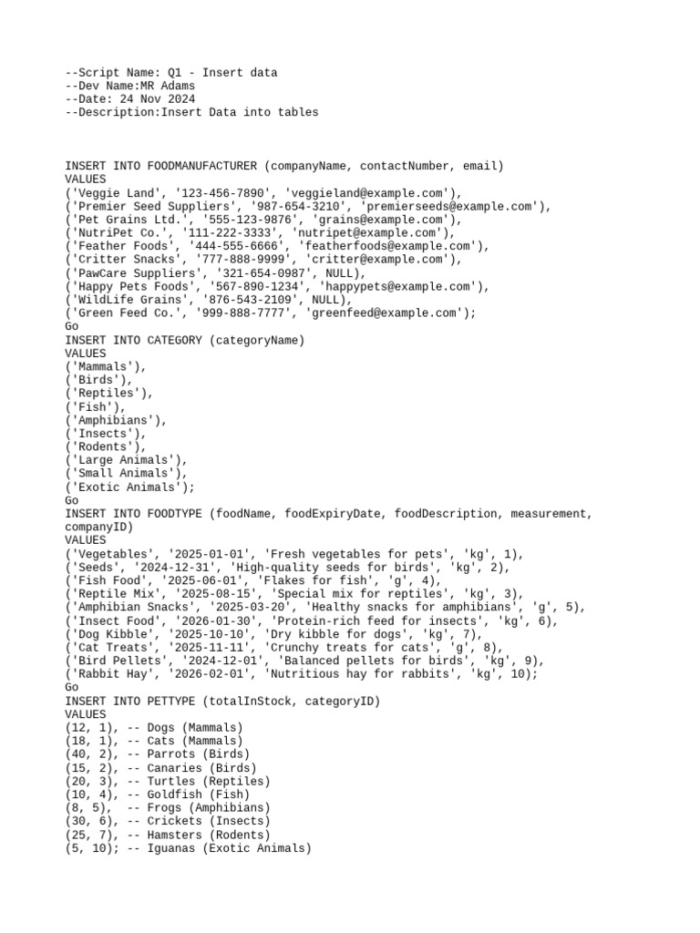 insert_Data | PDF | Reptile | Pet insert_Data | PDF | Reptile | Pet