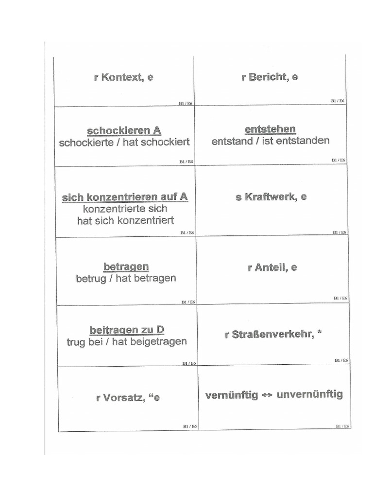 wortschatz B1 L.6 | PDF