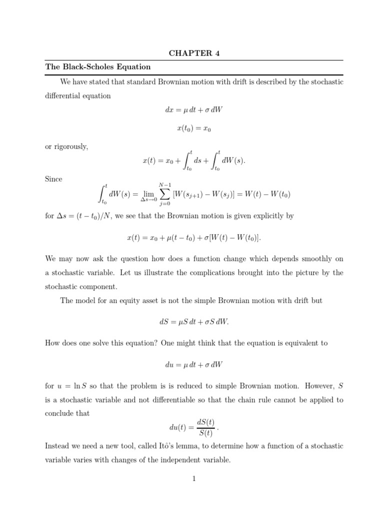 Chap 4 | PDF | Black–Scholes Model | Eigenvalues And Eigenvectors