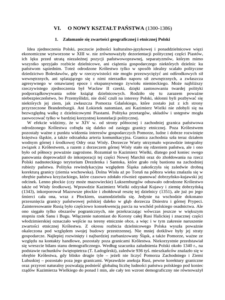 Historia Polski Do 1505 | PDF