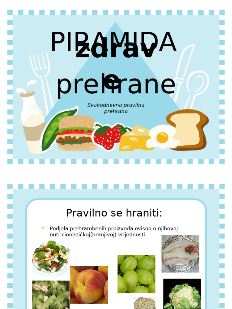 Piramida Zdrave Prehrane | PDF