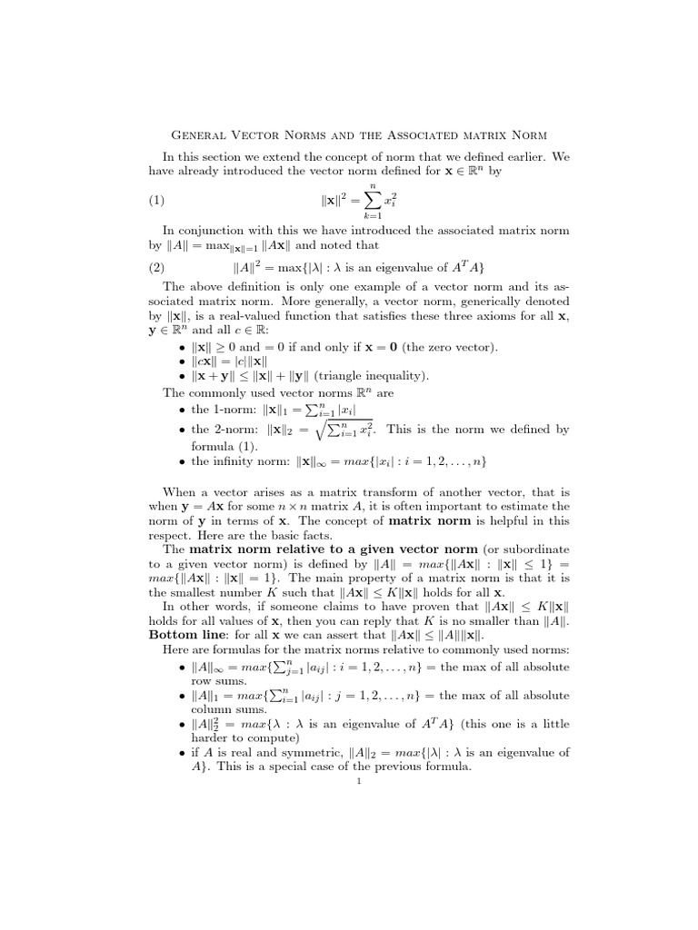 Discrete Second Derivative Matrix | PDF | Eigenvalues And Eigenvectors | Norm (Mathematics)