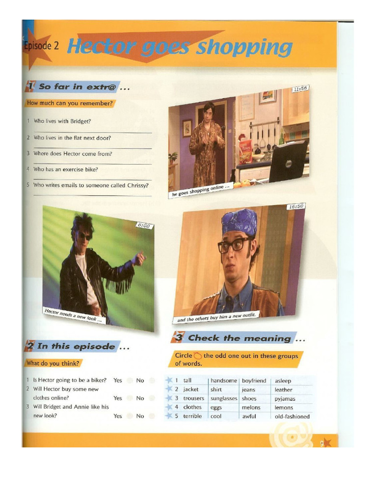 Extra English Workbook Episode 2 | PDF