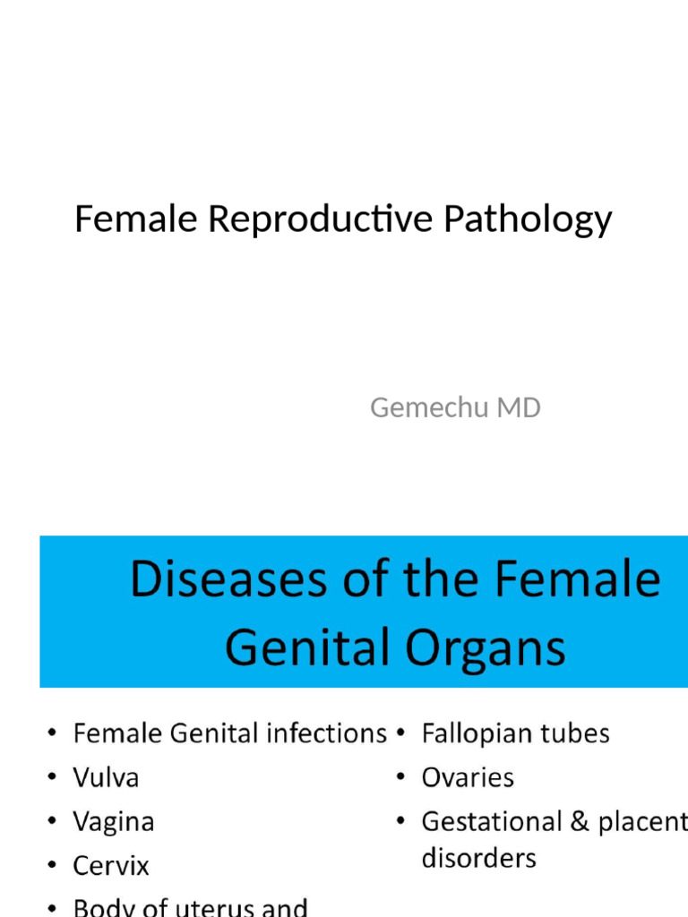 Female Reproductive Pathology | PDF | Ovarian Cancer | Neoplasms