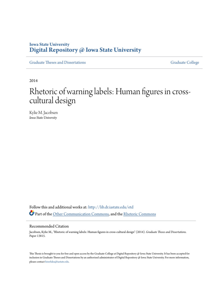 Rhetoric of warning labels- Human figures in cross-cultural desig | PDF