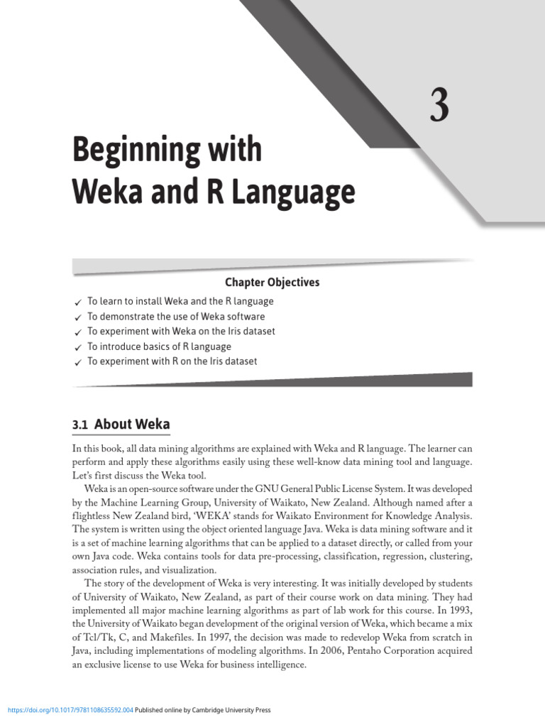 Beginning With Weka and R Language | PDF | Data Type | Comma Separated Values