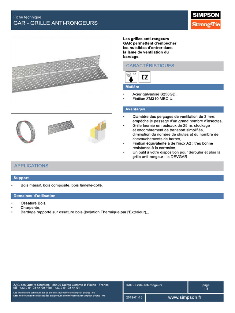 Grille Anti Rongeur Brico Depot