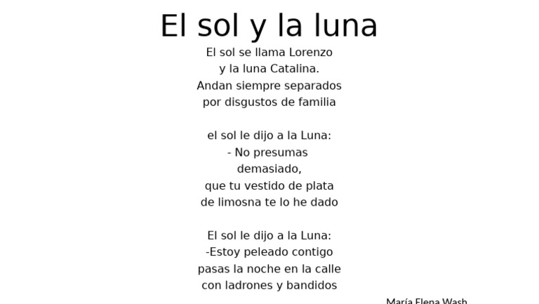 El Sol y La Luna | PDF