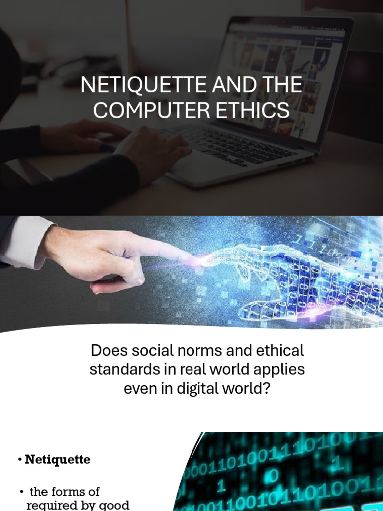 Netiquette and Computer Ethics | PDF | Malware | Cybercrime