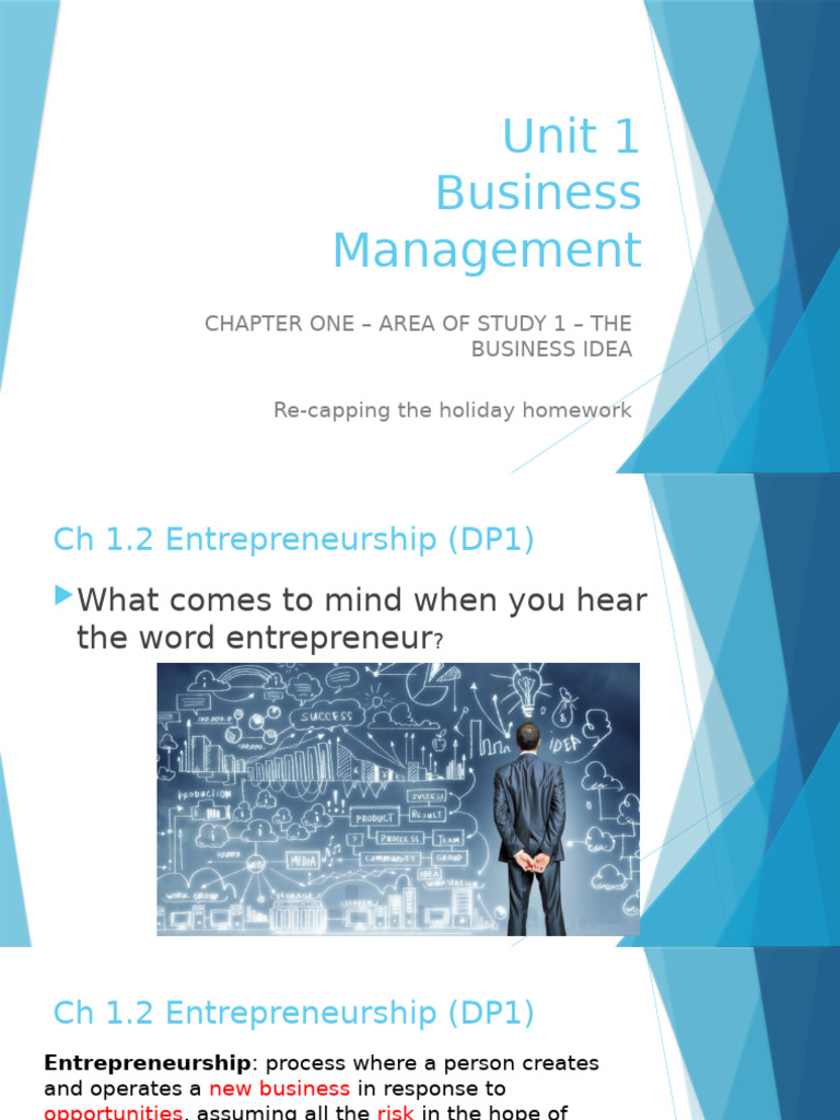 DP1-3 Holiday Homework Re-Cap | PDF | Entrepreneurship | Skill