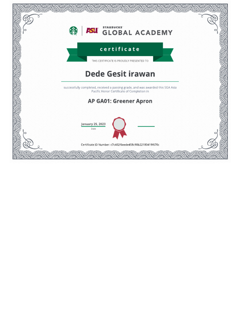 New Greener Appron Dede Gesit Irawan | PDF