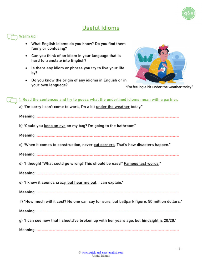 Useful-Idioms-SV-C1 | PDF